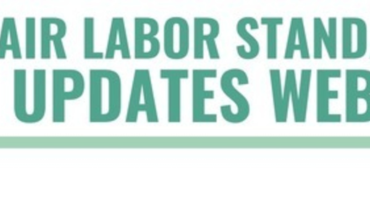 Fair Labor Standard Act webinar - Northern Illinois Annual Conference